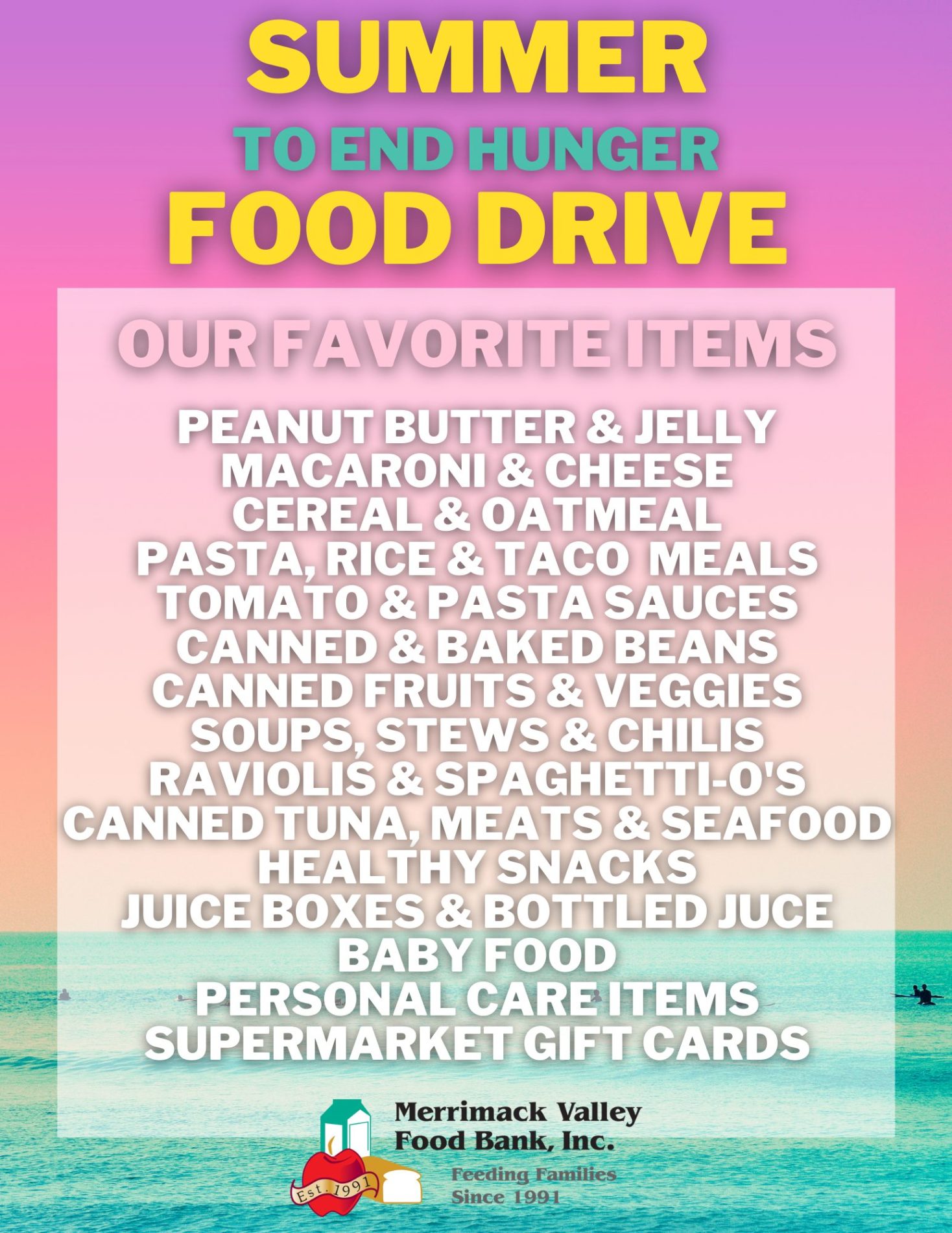 Food Drives - Merrimack Valley Food Bank