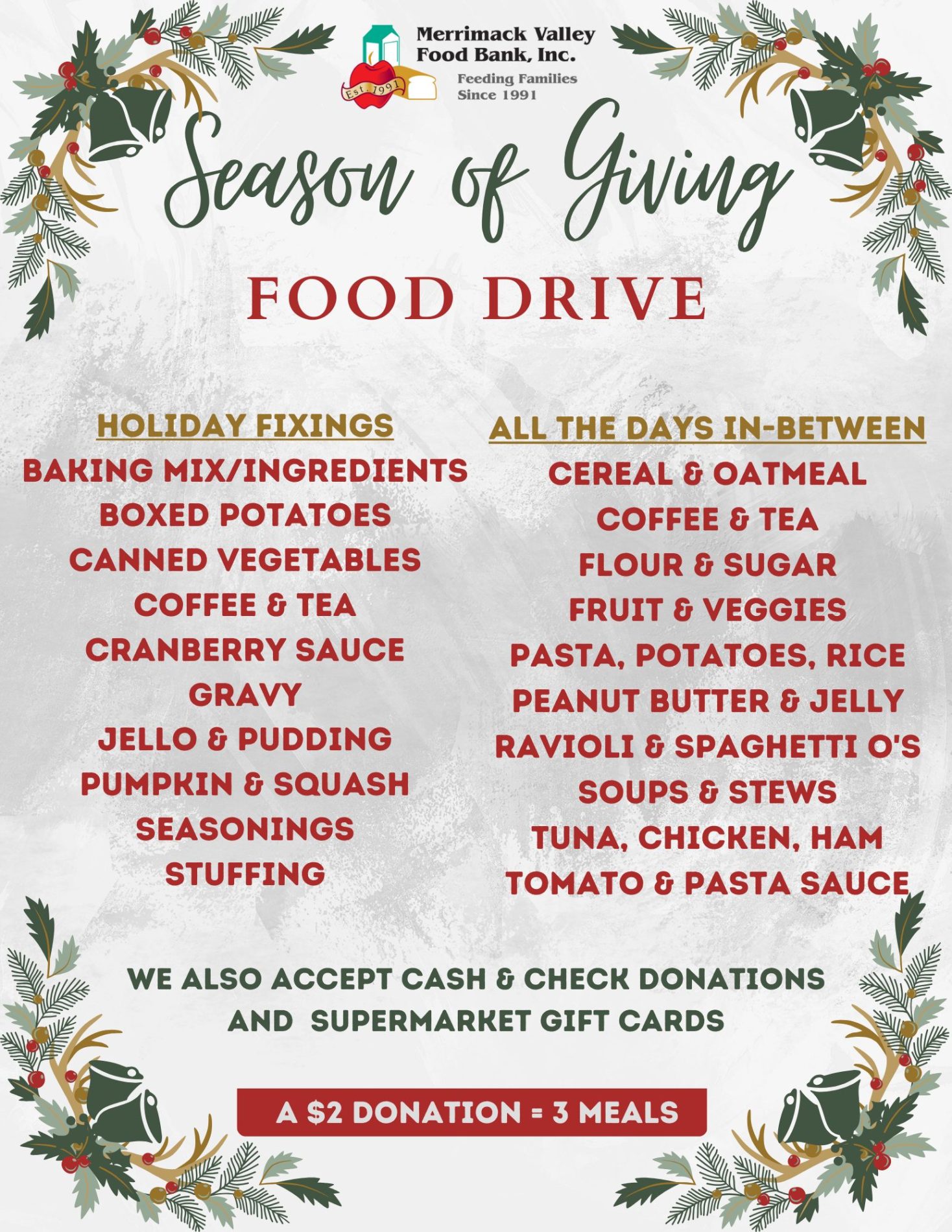 Food Drives - Merrimack Valley Food Bank